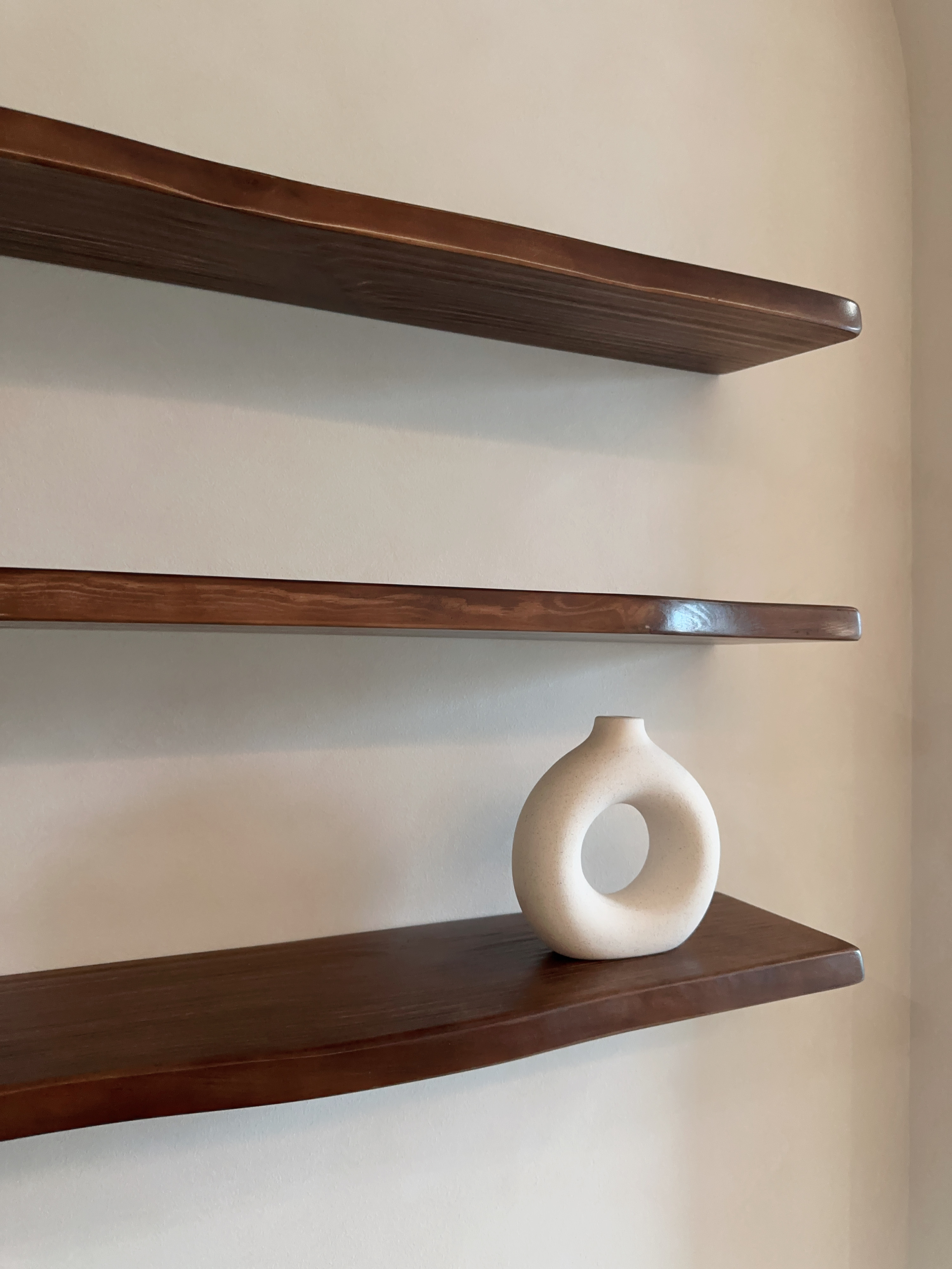 Marlowe Wood Slab Shelf | The Happy Place