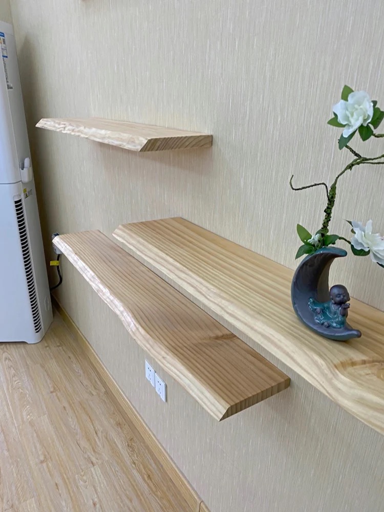 Marlowe Wood Slab Shelf | The Happy Place